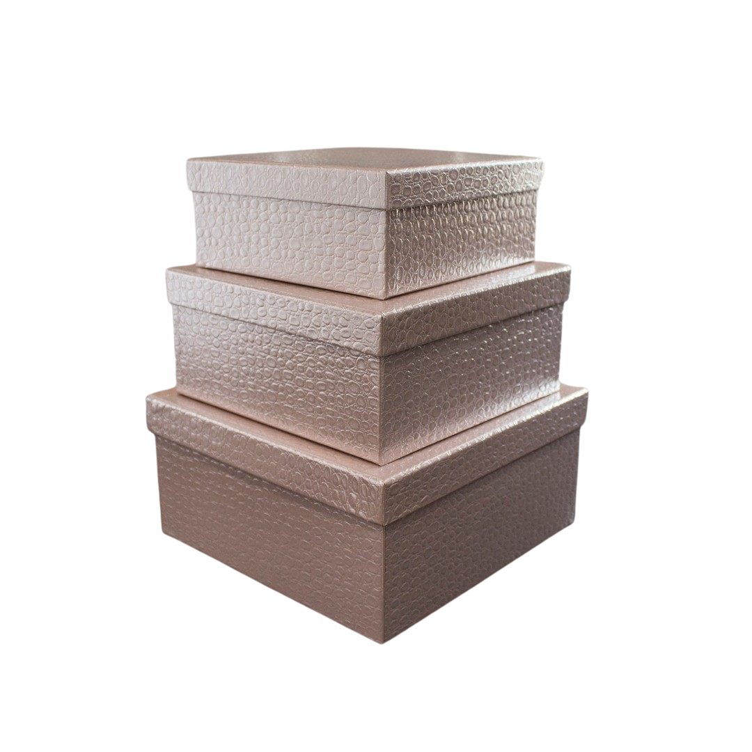 SQUARE PAPER BOX SET OF 3 — Deventor